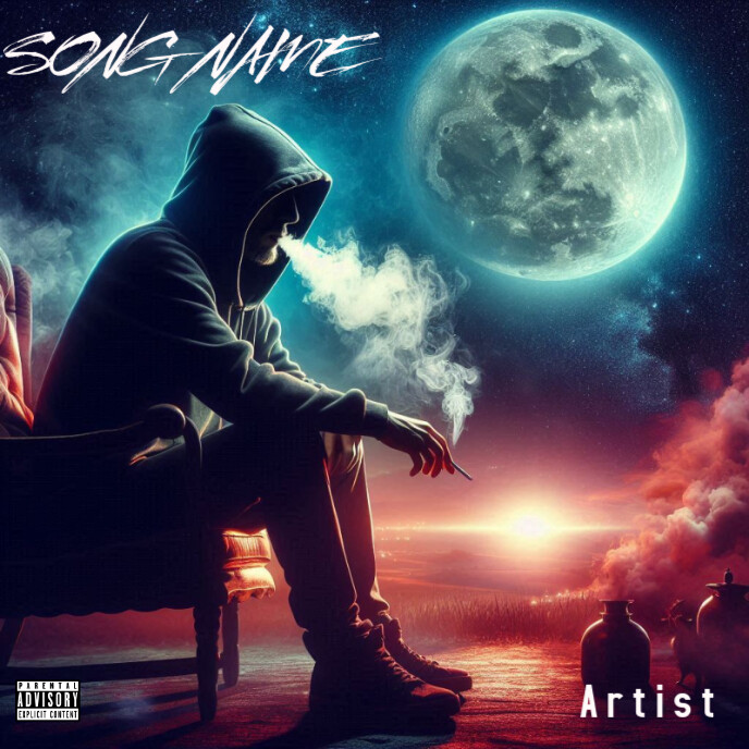 Album Cover Alone Man Album Cover Sitting On Album Cover Template ...