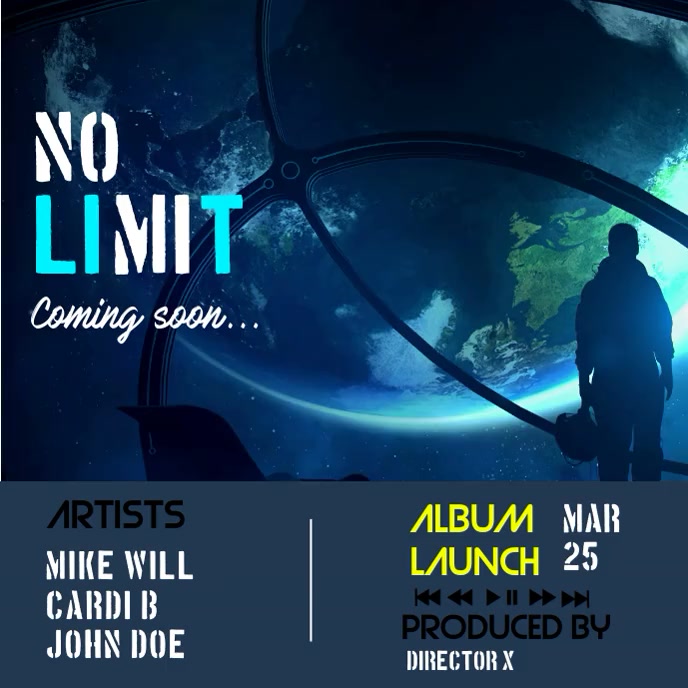 album cover and concert Template | PosterMyWall