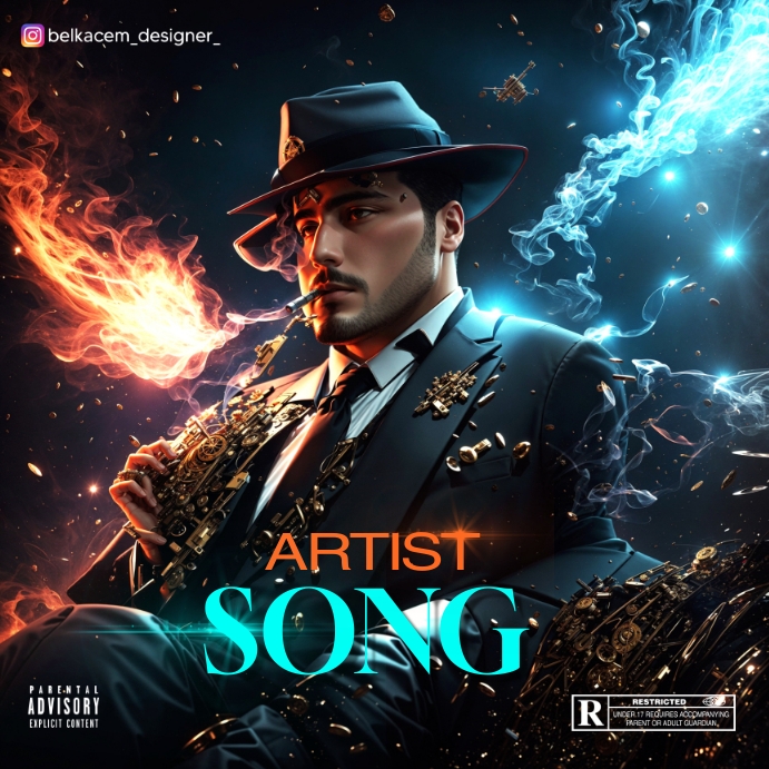 Album cover art by postermywall Template | PosterMyWall