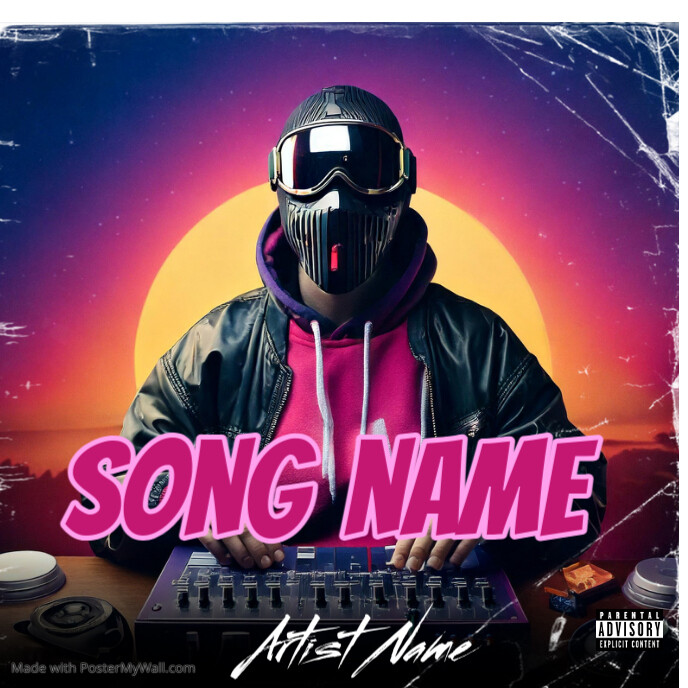 album cover art Template | PosterMyWall