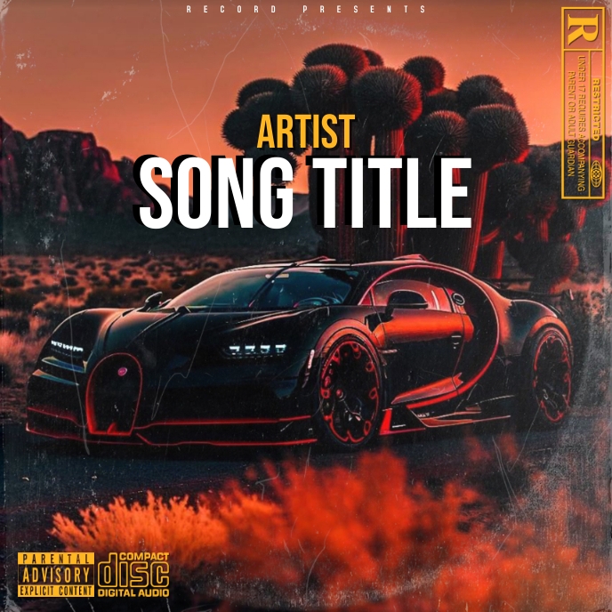 Album cover art Template | PosterMyWall