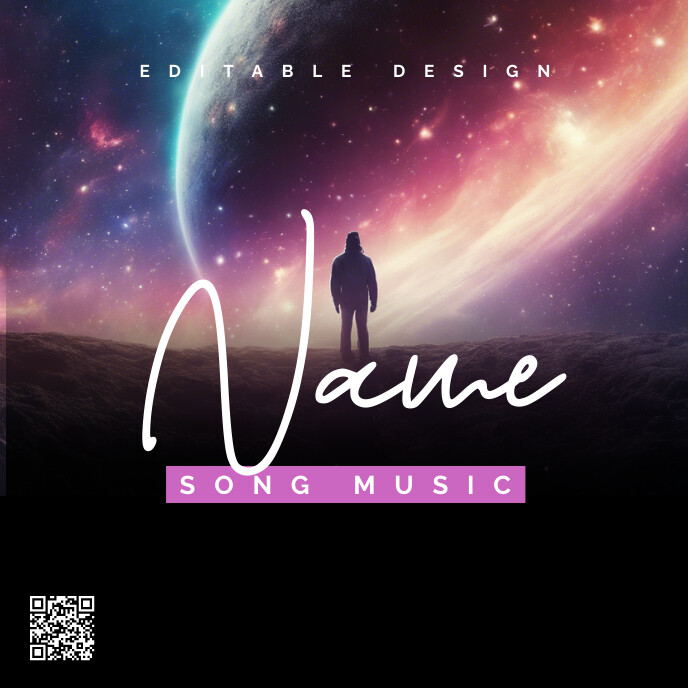 Album cover art galaxy space Template | PosterMyWall