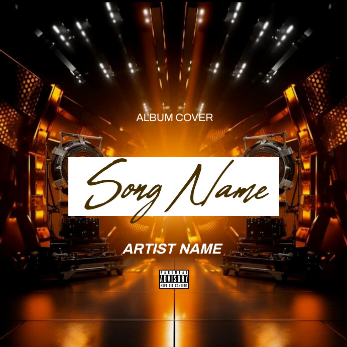 album cover art poster template | PosterMyWall