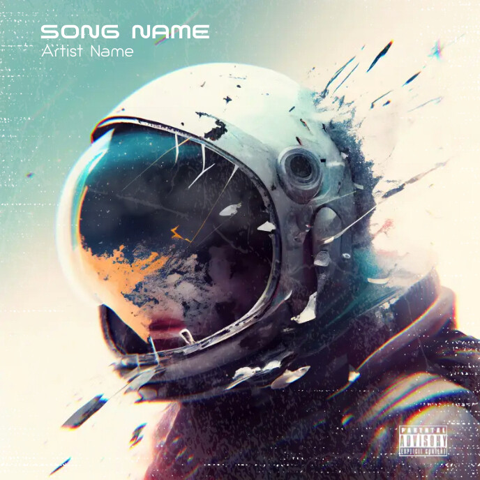 Album Cover Astronaut Artwork Template | PosterMyWall