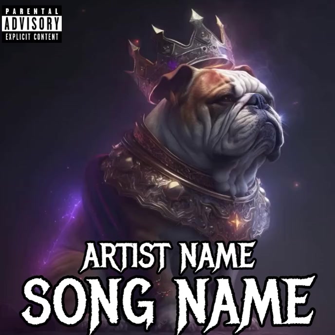 Album Cover - Bulldog King Template | PosterMyWall
