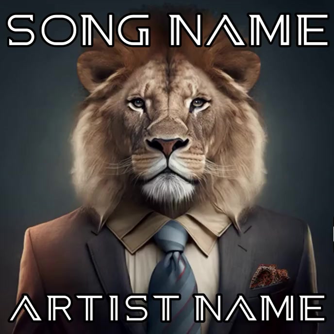 Album Cover - Business Lion Template | PosterMyWall