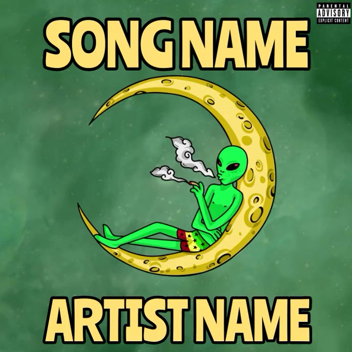 Modèle Album Cover - Chillin On The Moon | PosterMyWall
