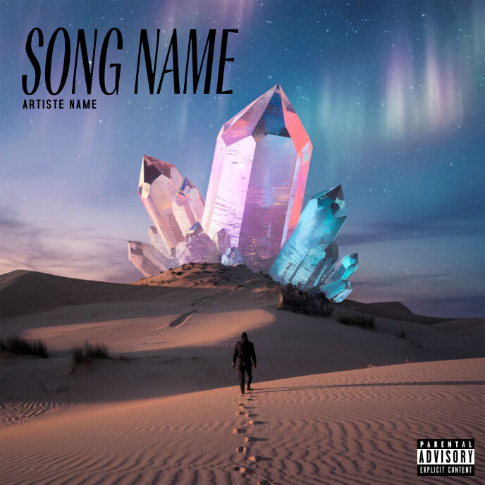 album cover crystal Template | PosterMyWall