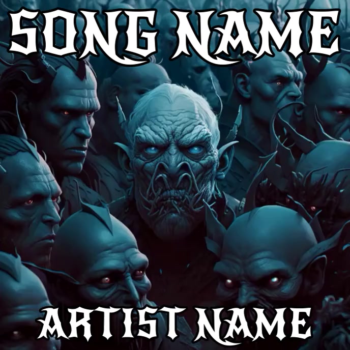 Album Cover - Demon Faces Template | PosterMyWall