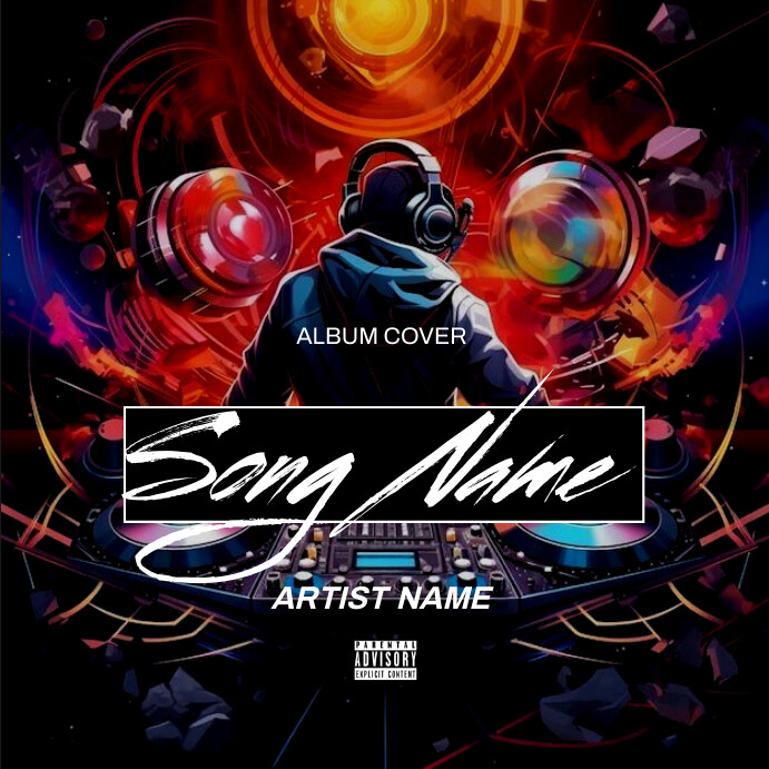 album cover design poster template | PosterMyWall