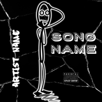 Black Dark Album Back Cover Design CD Smoke Template | PosterMyWall