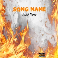 hand fire album cover art Template | PosterMyWall
