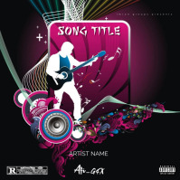 Animated Lightening Album Cover Art Template | PosterMyWall