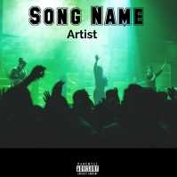 Abstract Album Cover Design guitar album art Template | PosterMyWall