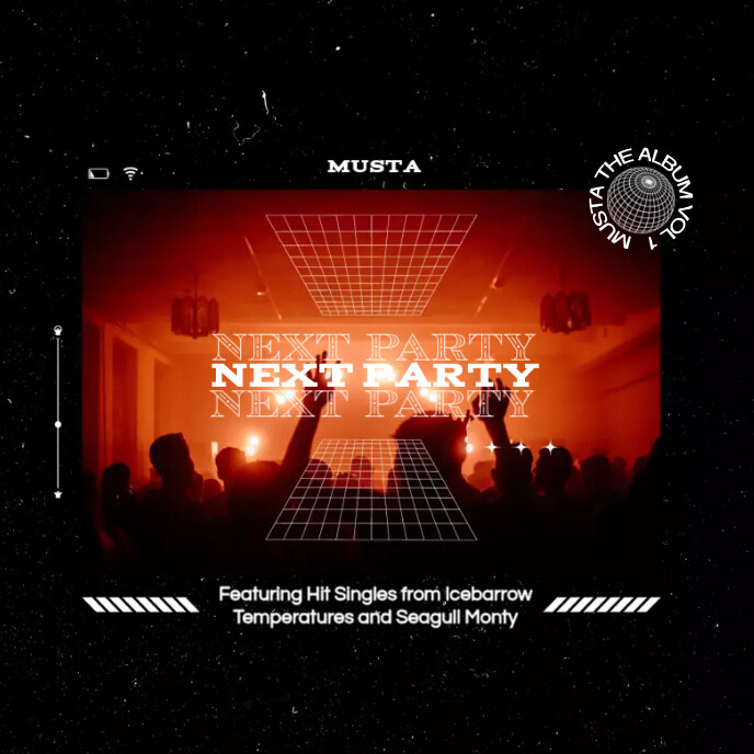 Modèle NEXT PARTY Album Cover | PosterMyWall