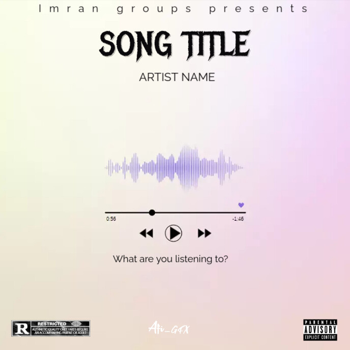 ALBUM COVER Template | PosterMyWall