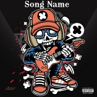 snow ice rap single song album cover template | PosterMyWall