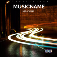 Blue and white album cover template | PosterMyWall