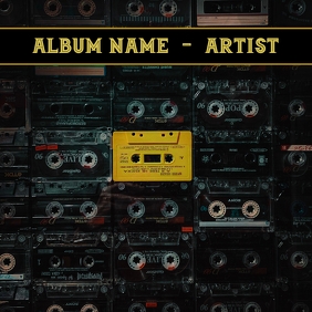 Album design - Symmetrical red Template | PosterMyWall