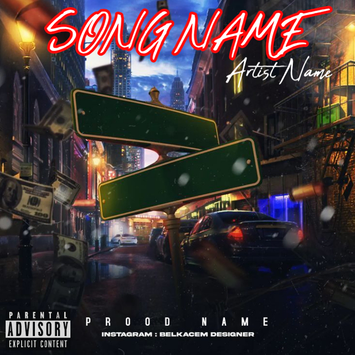 album cover Template | PosterMyWall