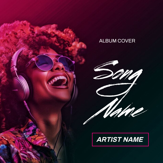 album cover flyer design template | PosterMyWall