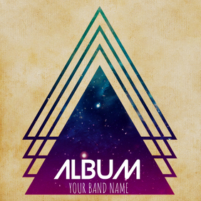 Techno Triangle Album cover Template | PosterMyWall