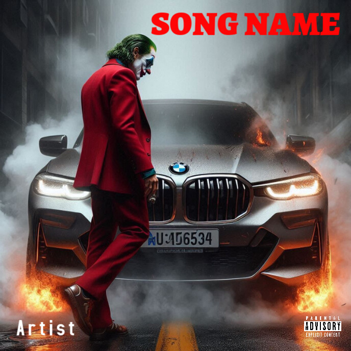 Album Cover Joker Album Cover Album Cover Template | PosterMyWall