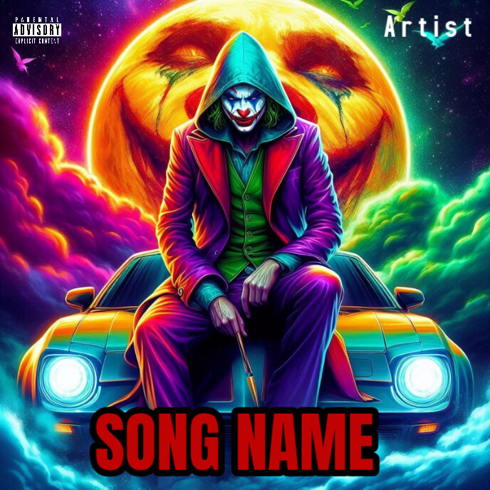 Album Cover Joker Album Cover Album Cover Template | PosterMyWall