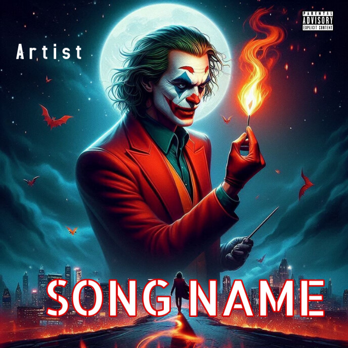 Album Cover Joker Album Cover Template | PosterMyWall