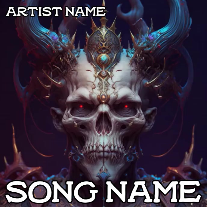 Album Cover - King Of Skulls Template | PosterMyWall