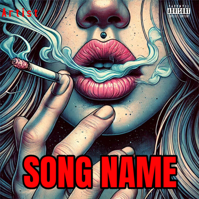 Copy of Album Cover Lips Album Cover Album Cover | PosterMyWall