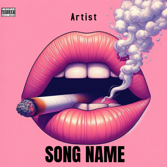 Album Cover Lips Album Cover Album Cover Template | PosterMyWall