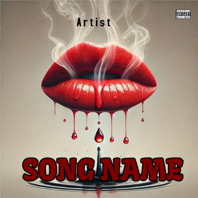 Album Cover Lips Album Cover Album Cover Template | PosterMyWall