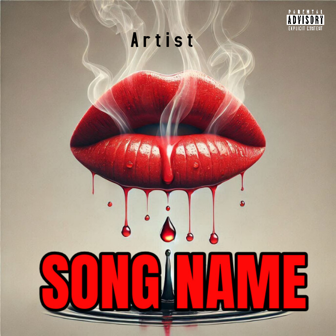 Copy of Album Cover Lips Album Cover Album Cover | PosterMyWall