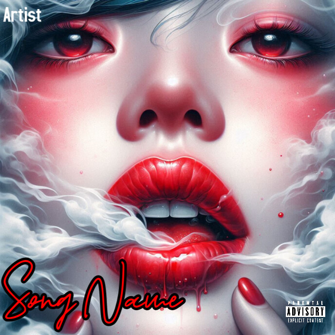 Album Cover Lips Album Cover Album Cover Template | PosterMyWall