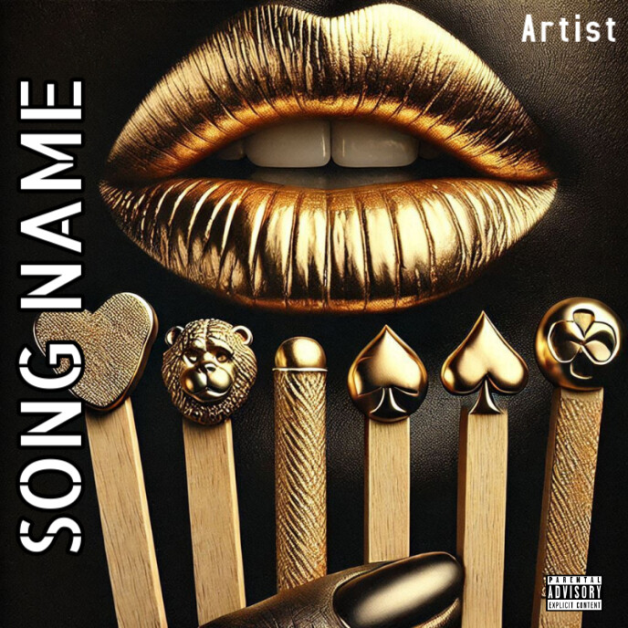 Copy of Album Cover Lips Album Cover Album Cover | PosterMyWall