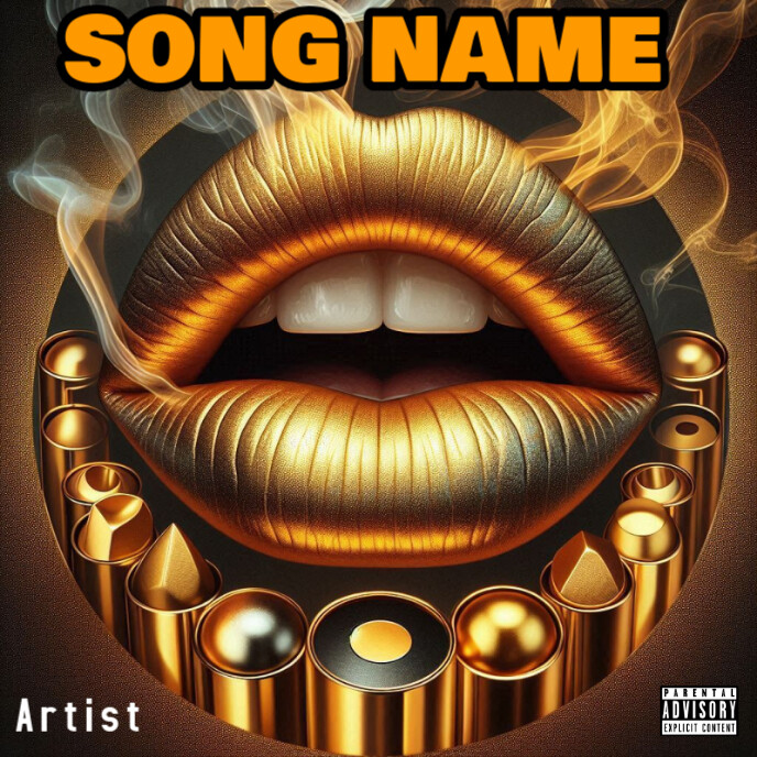 Album Cover Lips Album Cover Album Cover Template | PosterMyWall