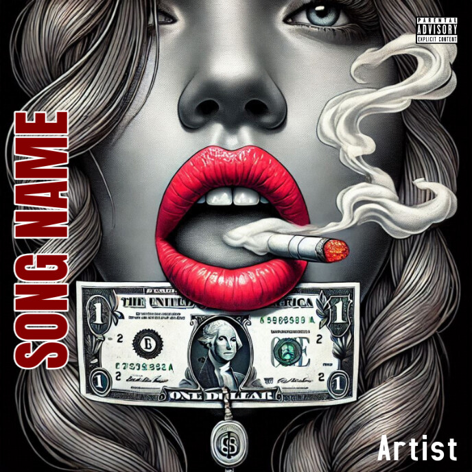 Copy of Album Cover Lips Album Cover Lips Album Cover | PosterMyWall