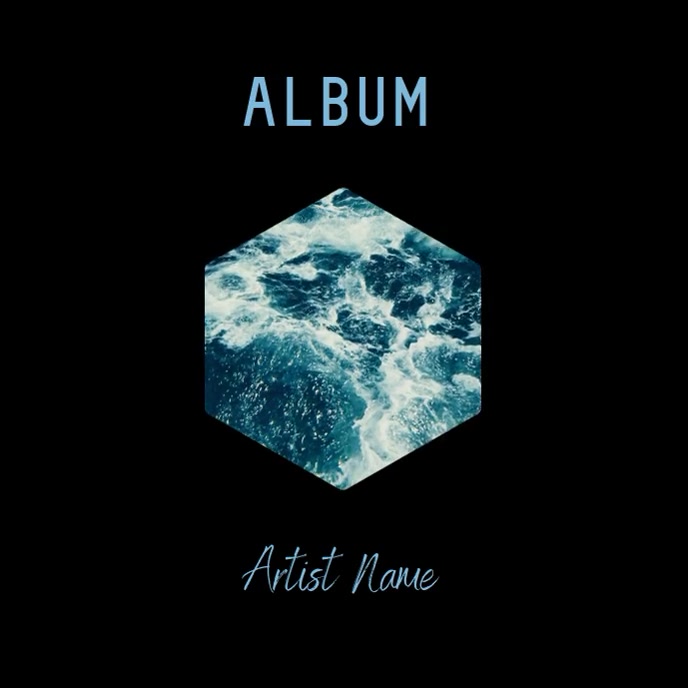 Copy of Album cover mask waves video ad | PosterMyWall