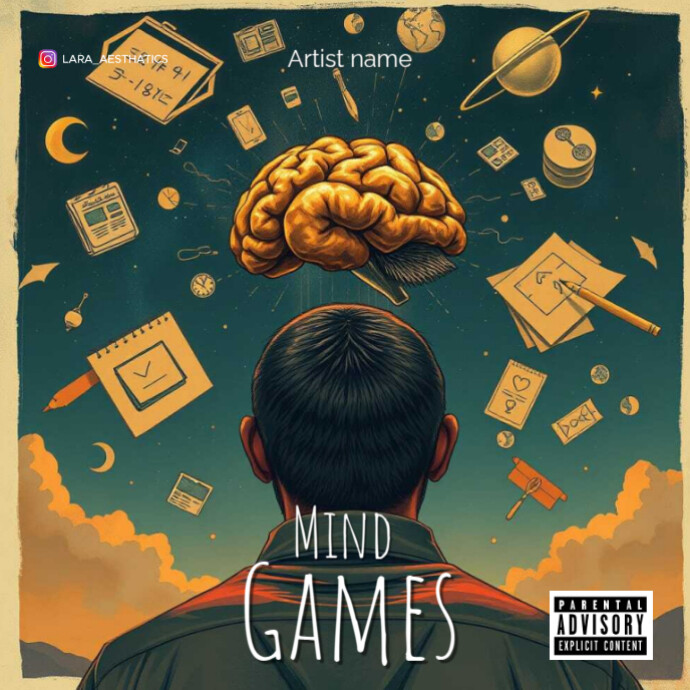 Album cover mind games Template | PosterMyWall