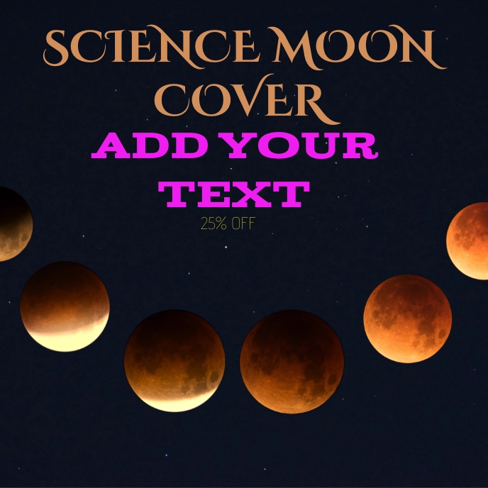 Album cover MOON SCIENCE Template | PosterMyWall