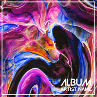 Artistic album cover contrast liquid Template | PosterMyWall
