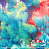 Artistic album cover contrast liquid Template | PosterMyWall