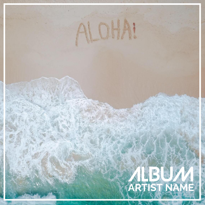 Album cover of beach Template | PosterMyWall