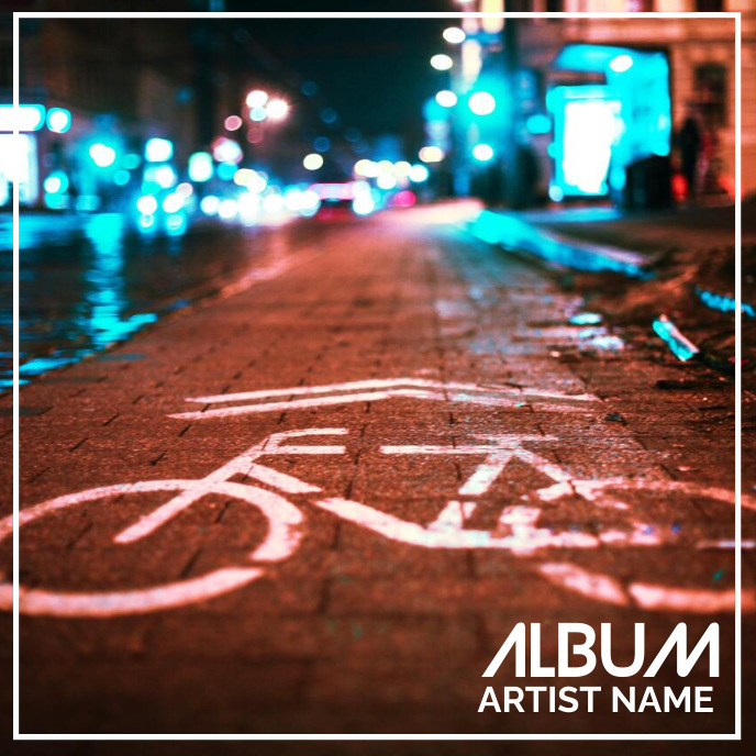 Copy of Album cover of bicycle lane | PosterMyWall