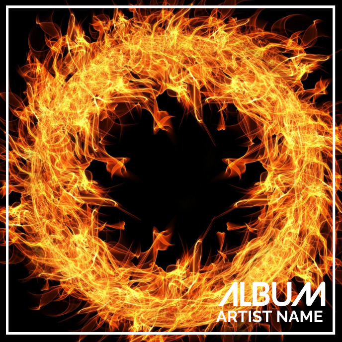 Album cover of fire Template | PosterMyWall
