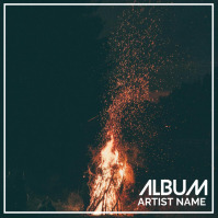 Mask Fire Abstract CD Album Cover Music Template | PosterMyWall