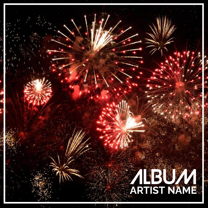 Album cover of fireworks Template | PosterMyWall