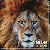 Album cover of Lion Template | PosterMyWall