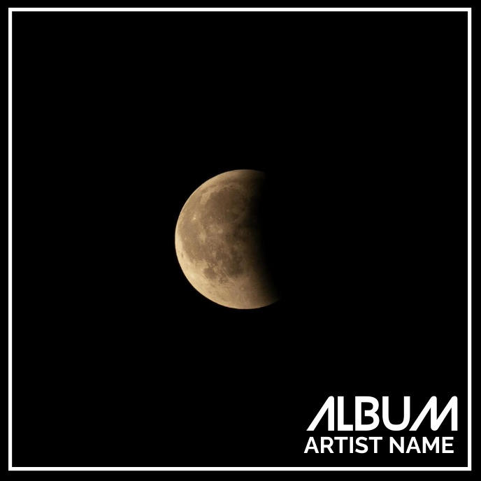 Copy of Album cover of moon | PosterMyWall